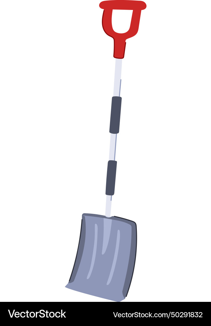 Logo snow shovel cartoon Royalty Free Vector Image