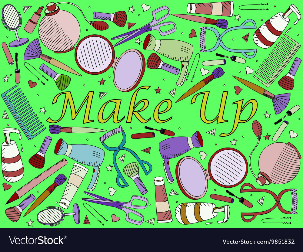 Make up Royalty Free Vector Image - VectorStock