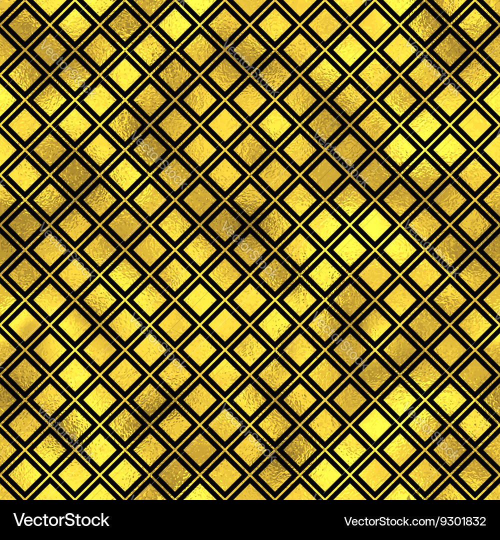 Seamless fashion pattern with gold diamonds Vector Image
