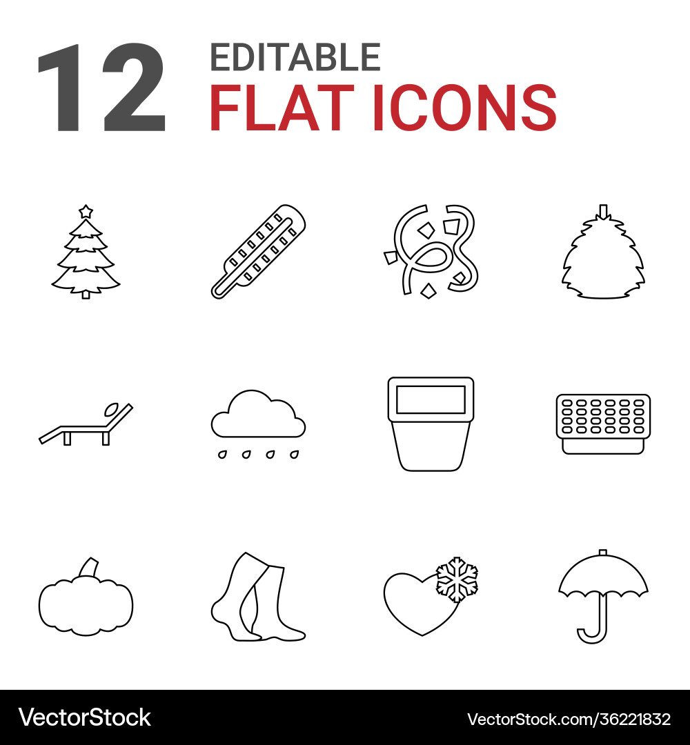 Season icons Royalty Free Vector Image - VectorStock