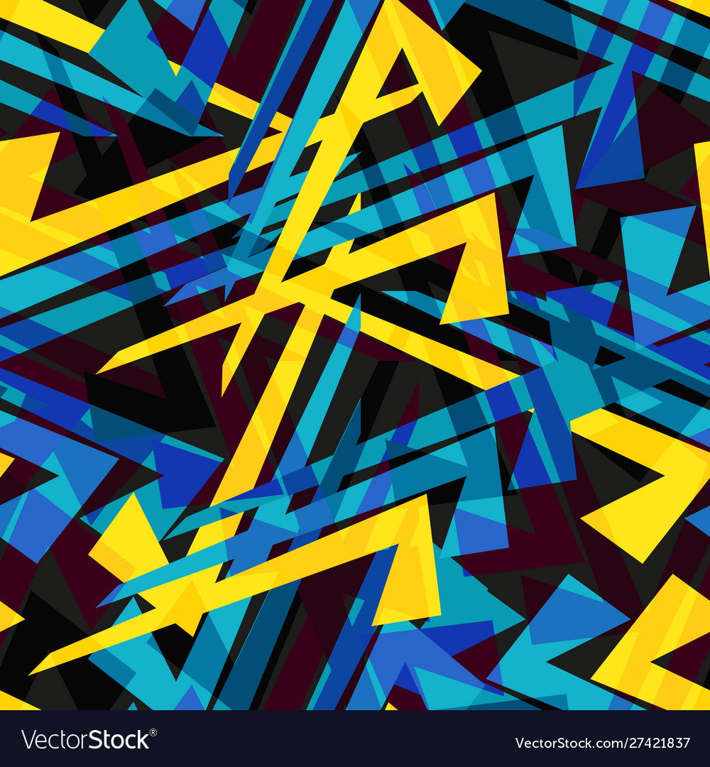 Bright seamless geometric pattern for your design Vector Image