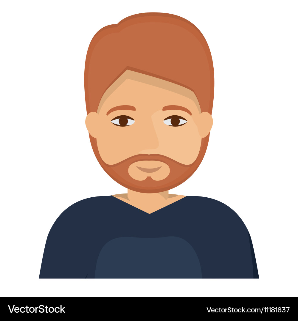 Colorful man cartoon design Royalty Free Vector Image