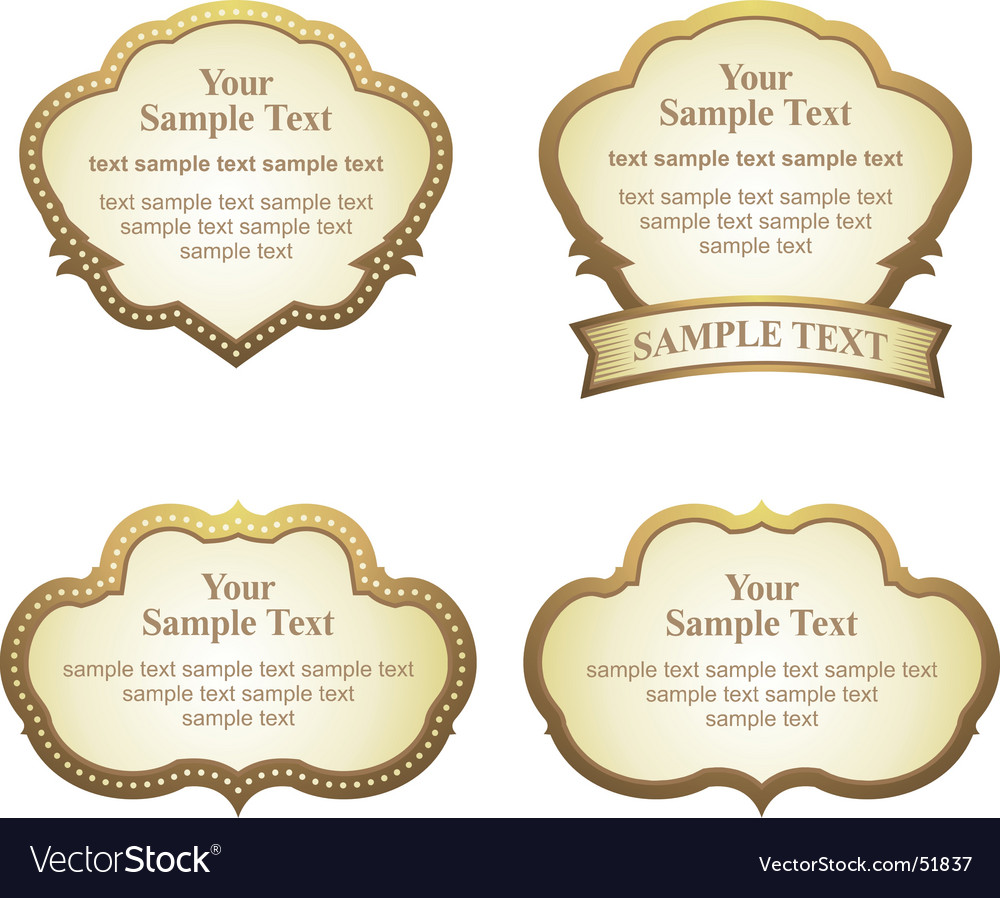 Label sets Royalty Free Vector Image - VectorStock
