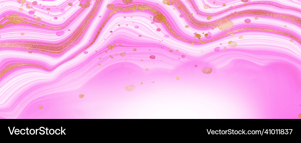 Luxury golden marble pink bright texture abstract Vector Image