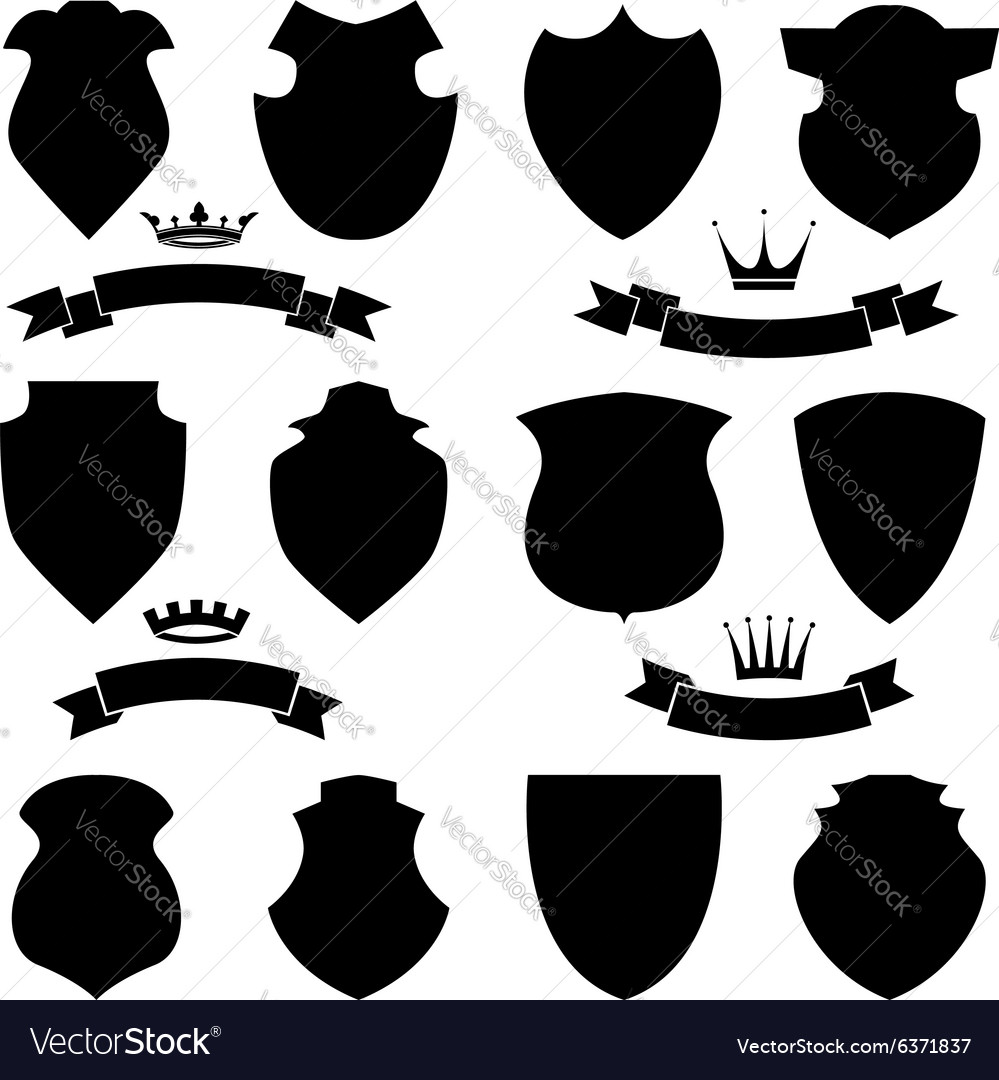 Shields Royalty Free Vector Image - VectorStock