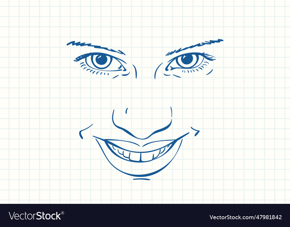 Face Royalty Free Vector Image - VectorStock