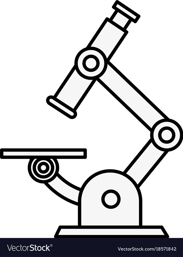 Microscope lab tool Royalty Free Vector Image - VectorStock