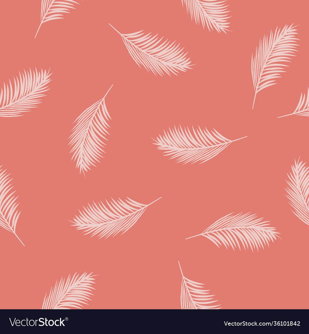 Simple tropical leaf repeat pattern design Vector Image
