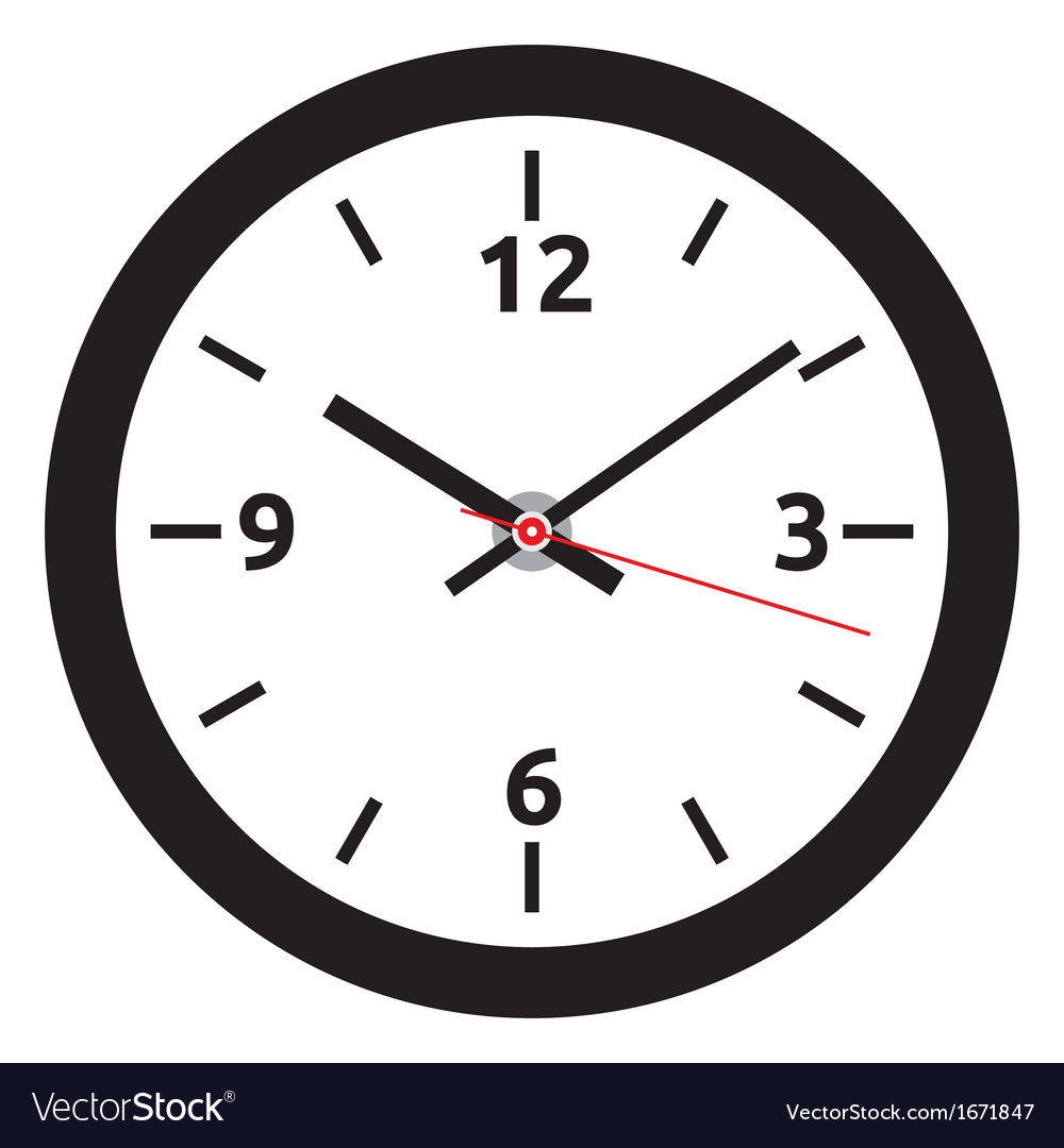 Clock face Royalty Free Vector Image - VectorStock