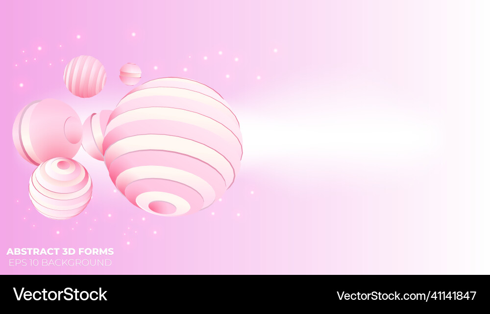Contemporary 3d web banner with purple abstract Vector Image