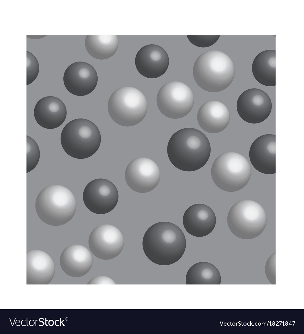 Gray bubbles on seamless pattern Royalty Free Vector Image