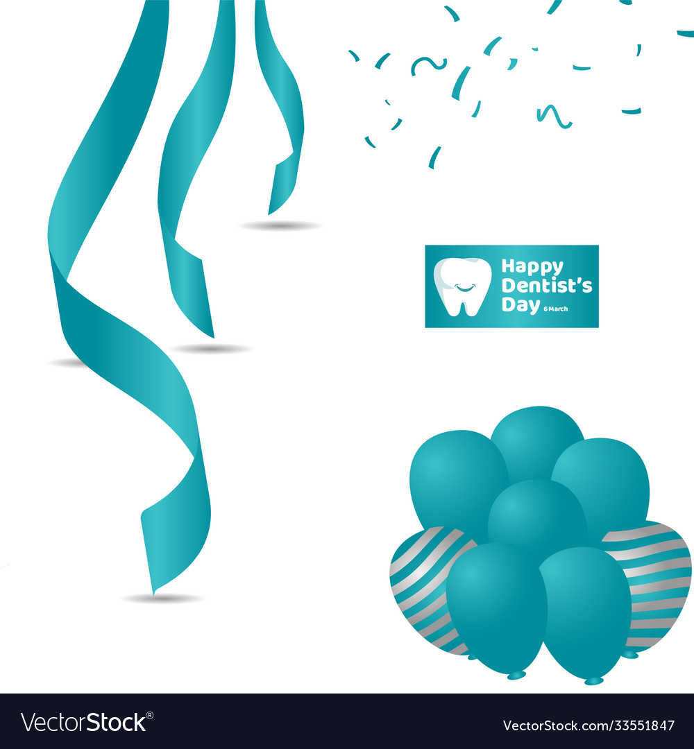 Happy dentists day template design Royalty Free Vector Image