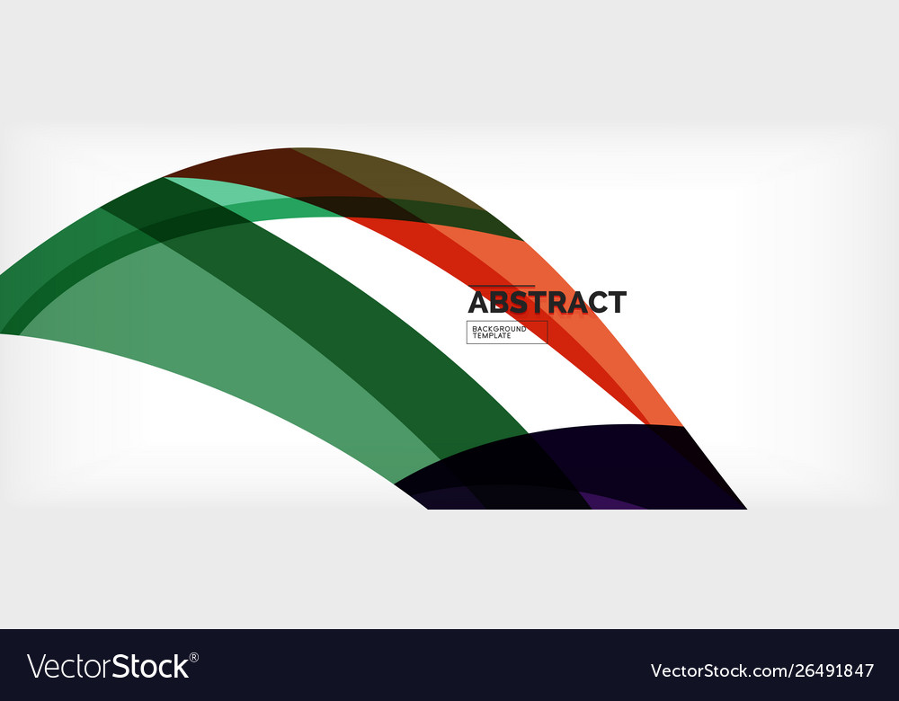 Linear wave web template Royalty Free Vector Image