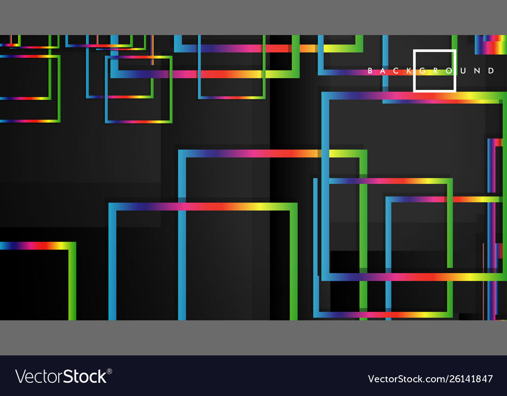 Modern abstract squares backgrounds with a black Vector Image