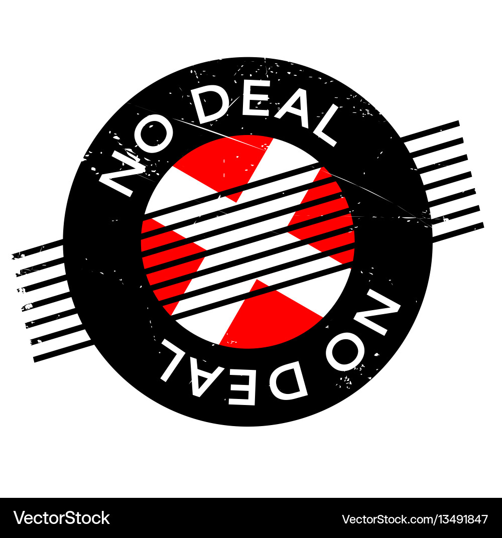 No deal rubber stamp Royalty Free Vector Image