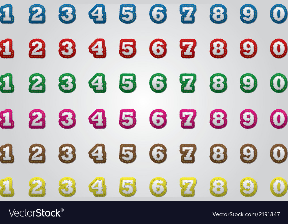 Numbers Royalty Free Vector Image - VectorStock