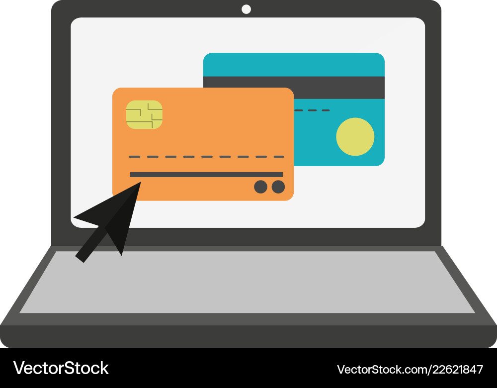Online shopping and payment Royalty Free Vector Image
