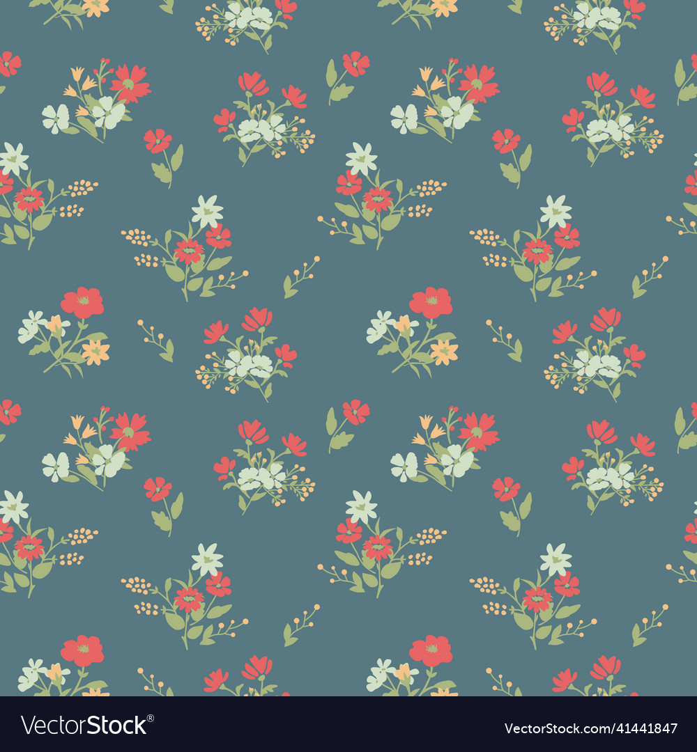 Seamless ditsy pattern Royalty Free Vector Image