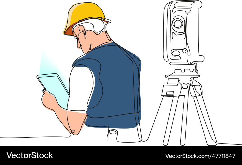 Surveyor with a tripod icon geodesic tripod Vector Image