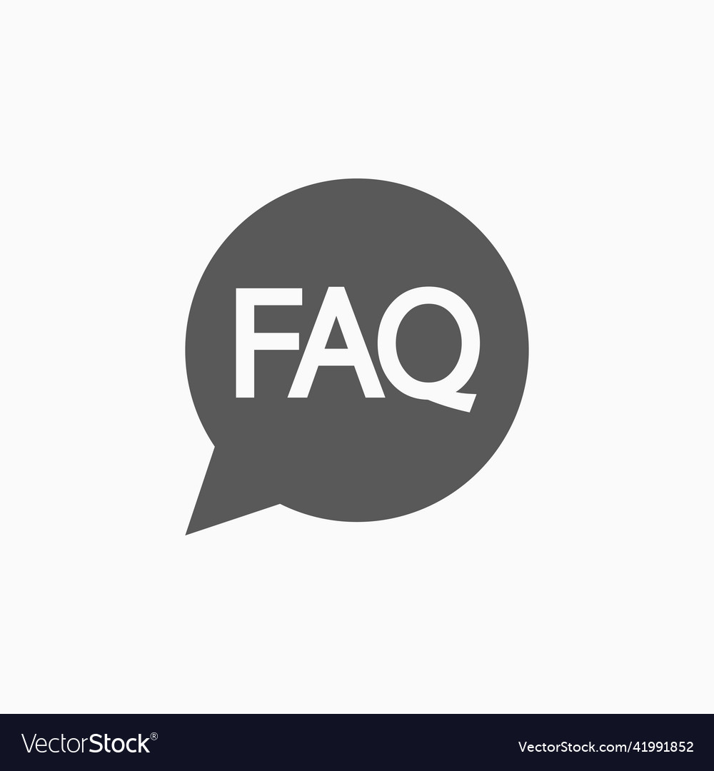 Faq icon Royalty Free Vector Image - VectorStock