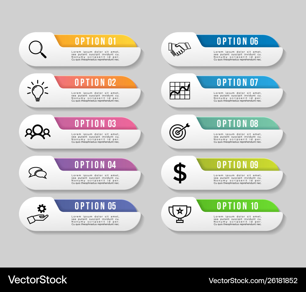 Infographics elements template design business Vector Image
