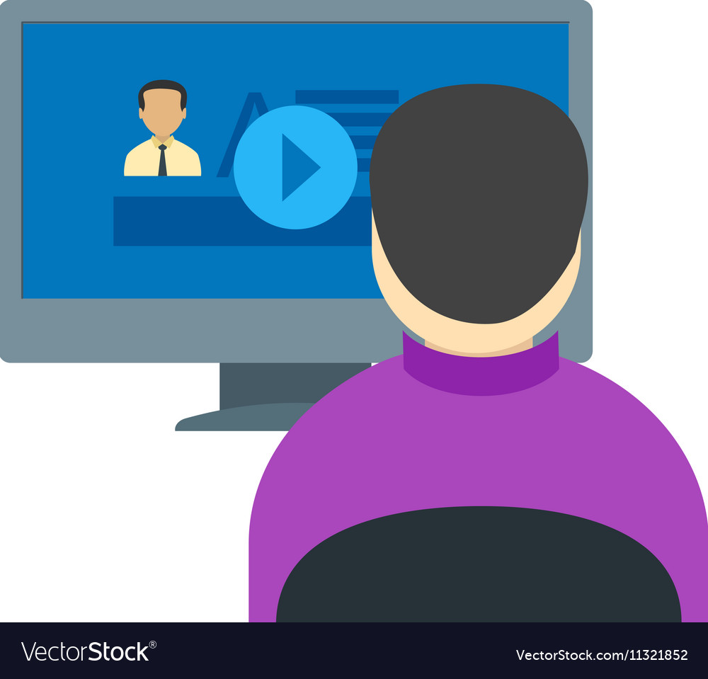 Online Lecture Royalty Free Vector Image - VectorStock