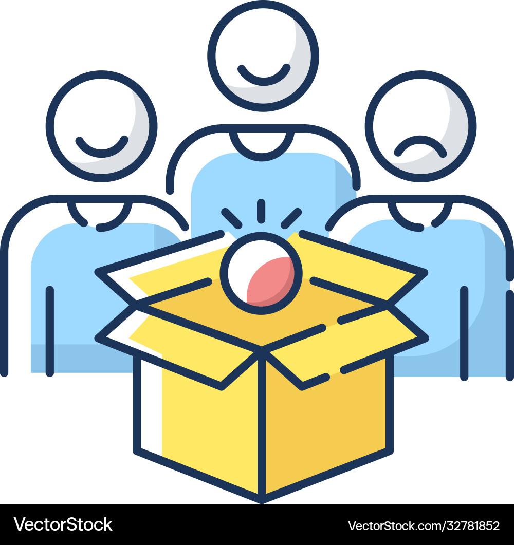 Pilot production rgb color icon Royalty Free Vector Image