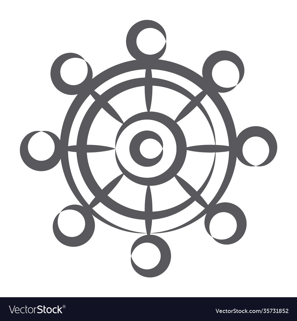 Ship helm Royalty Free Vector Image - VectorStock