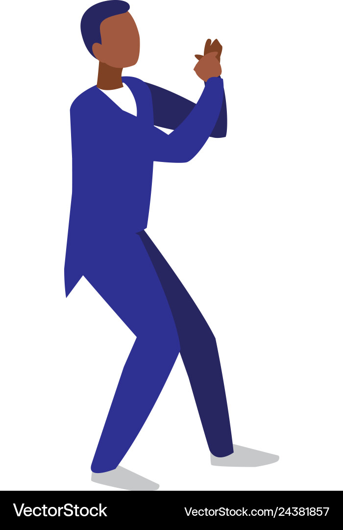 Black musician jazz character Royalty Free Vector Image