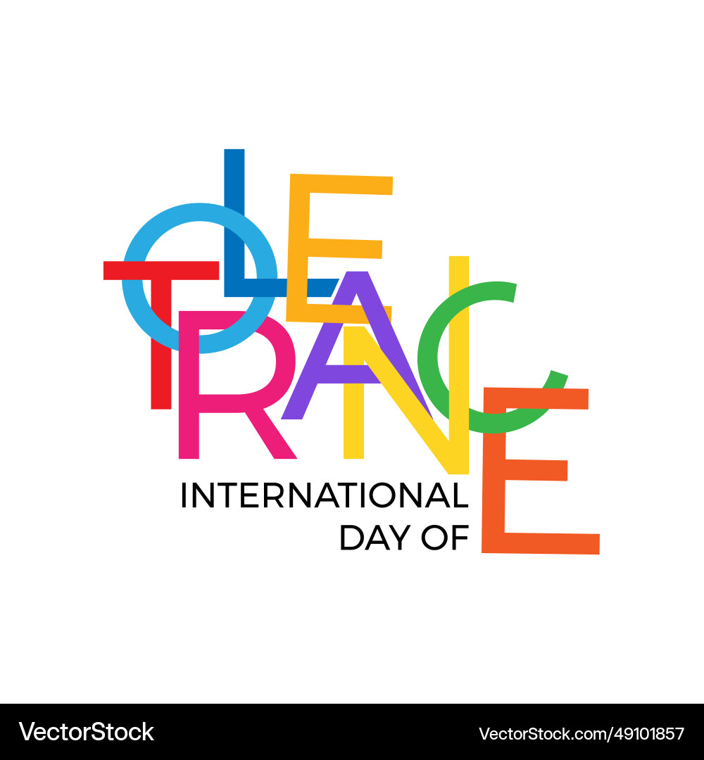 Design for celebrating international day Vector Image