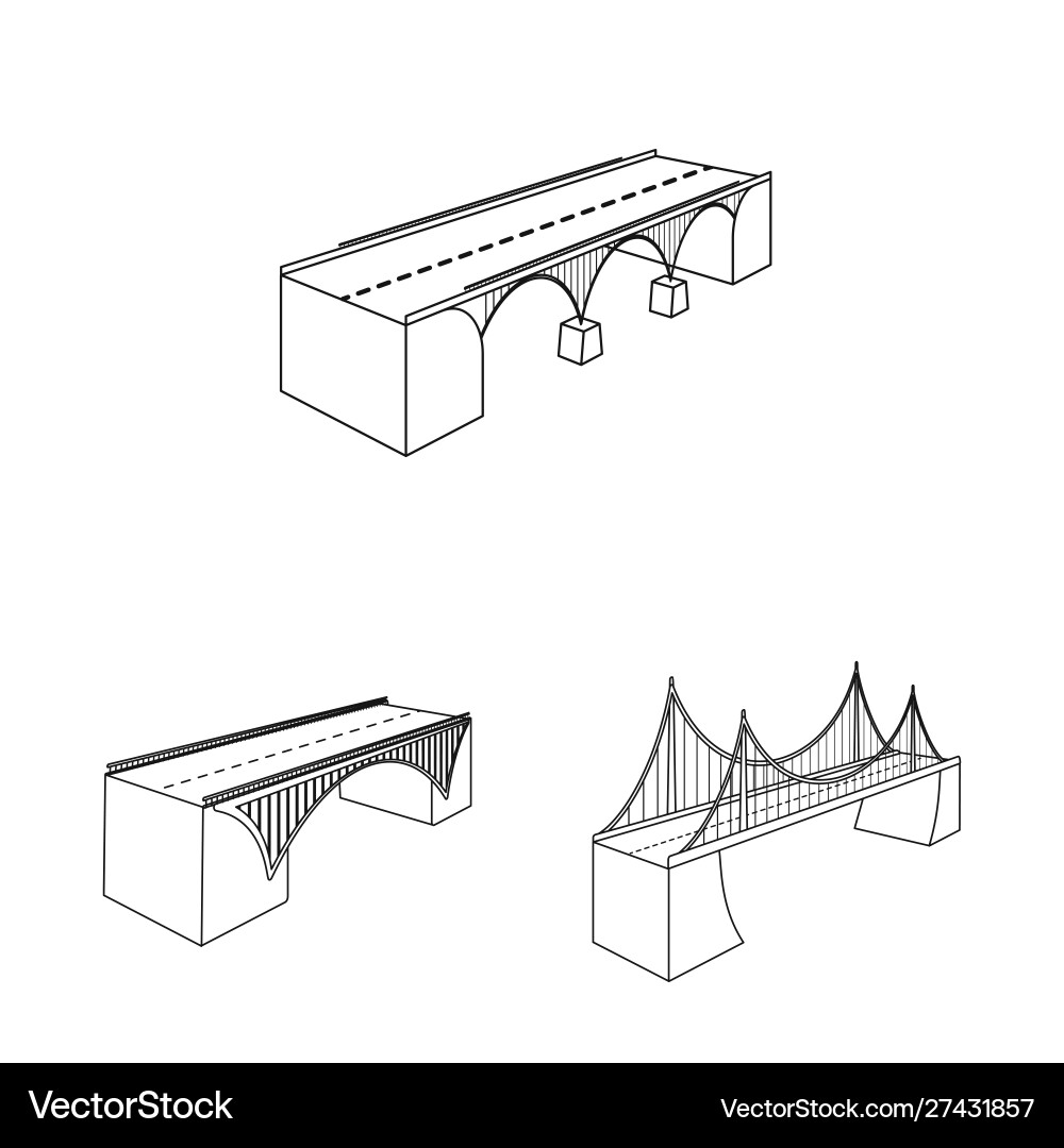 Landmark and structure sign Royalty Free Vector Image
