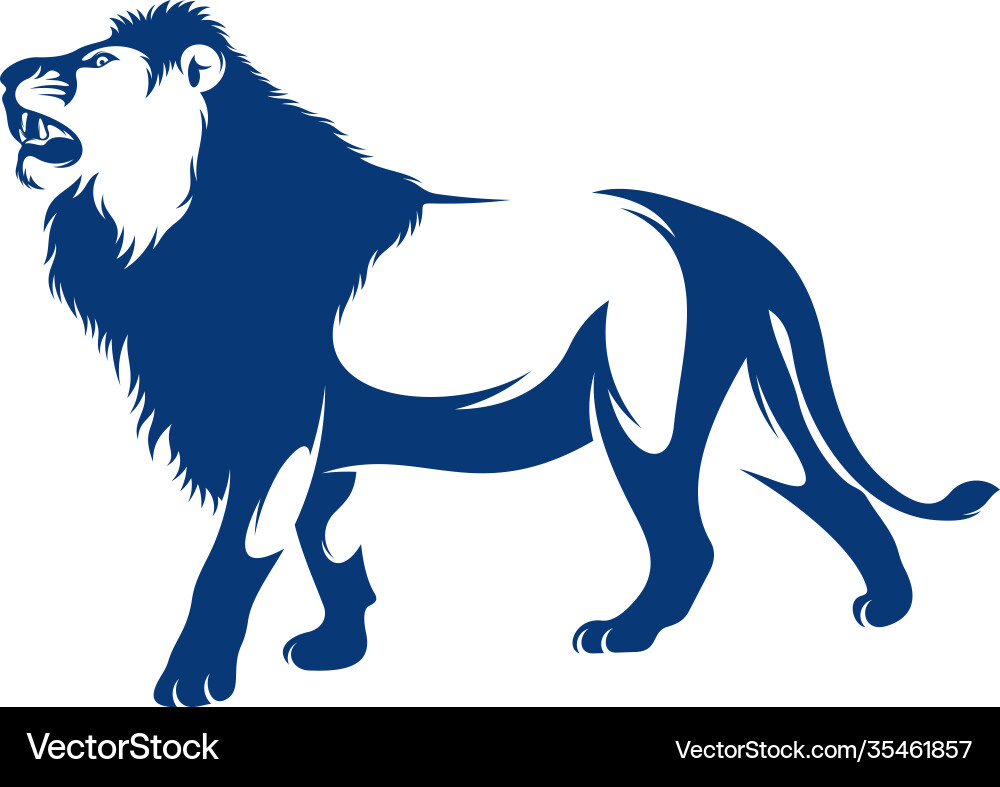 Lion design creative logo design concepts Vector Image