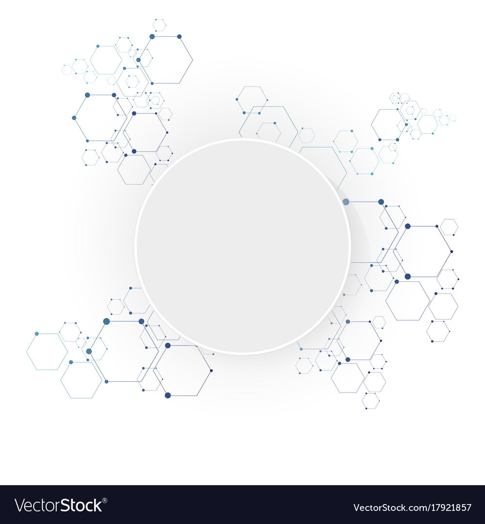 Molecular Connection Structure Royalty Free Vector Image