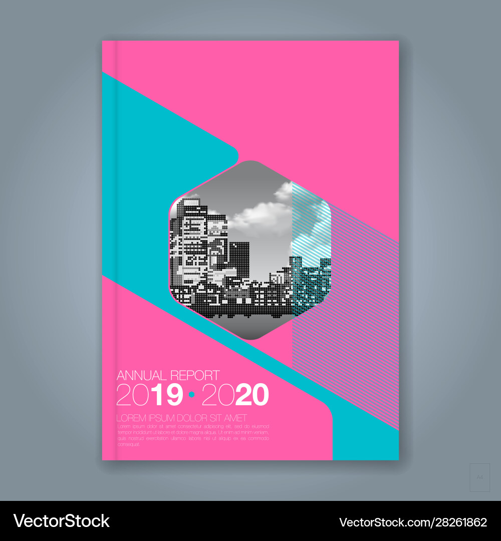 Cover annual report 1463 Royalty Free Vector Image