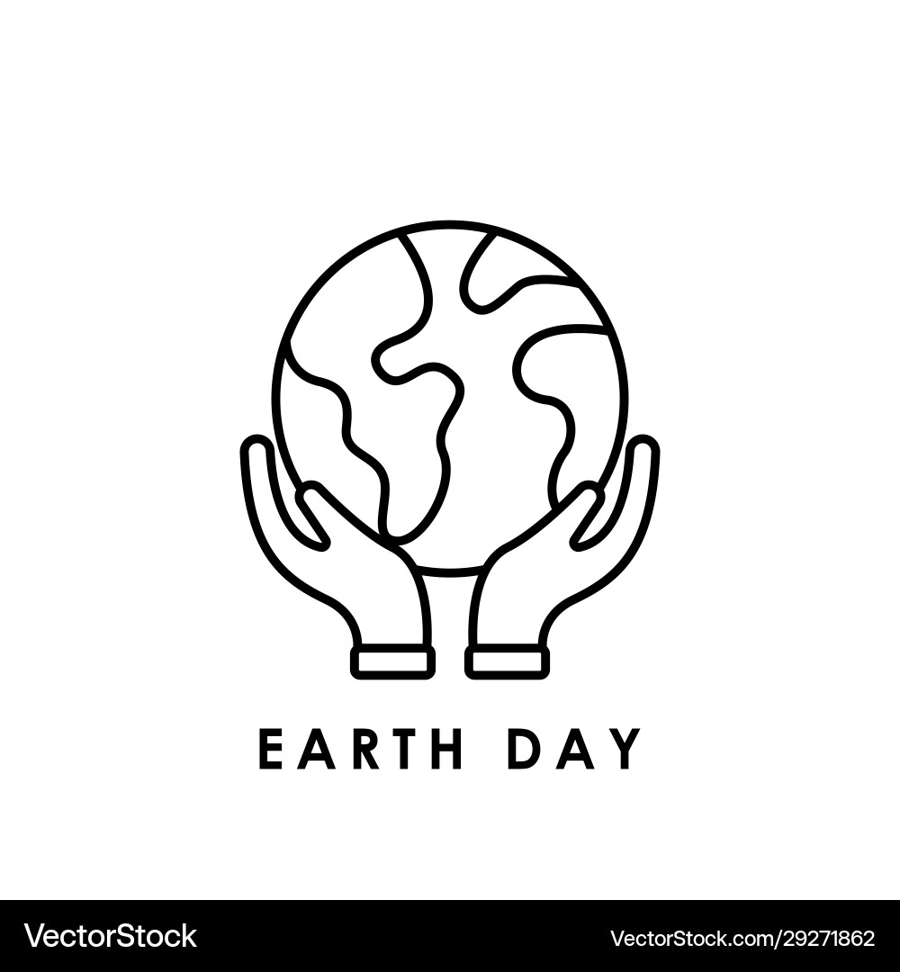 Earth environment icon day Royalty Free Vector Image