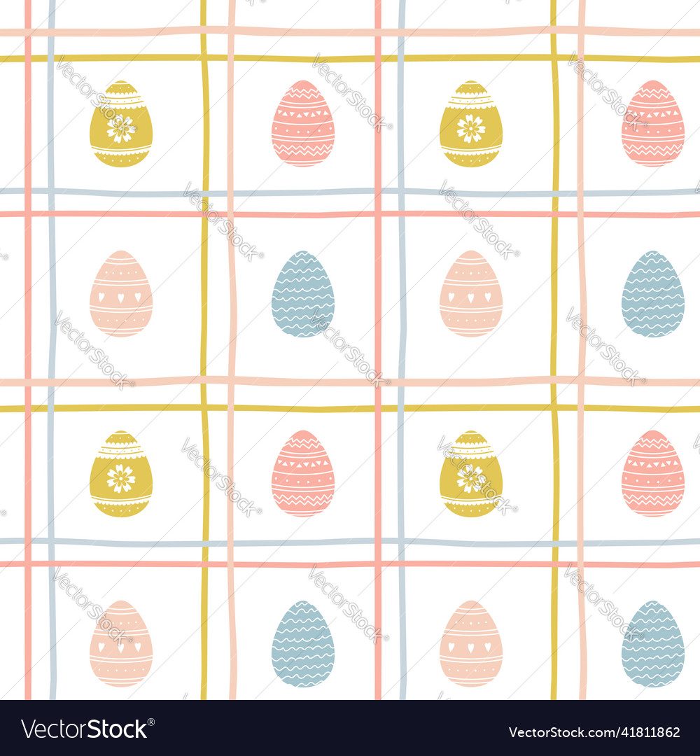 Easter seamless pattern Royalty Free Vector Image