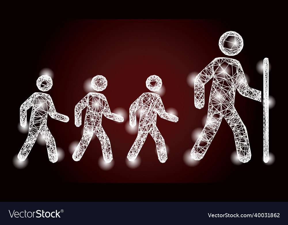 Glossy hatched mesh hiking group leader Royalty Free Vector Glossy hatched mesh hiking group leader Royalty Free Vector