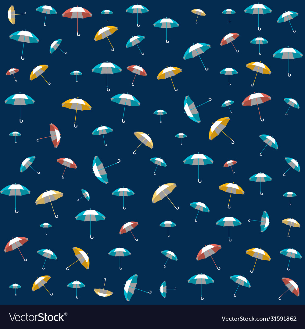Umbrella seamless pattern design wallpaper Vector Image