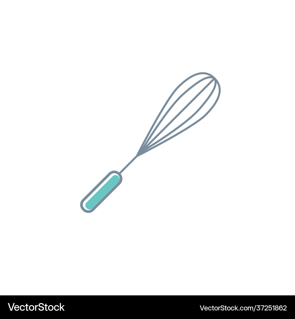 Whisk icon mixer kitchen beater cooking Royalty Free Vector