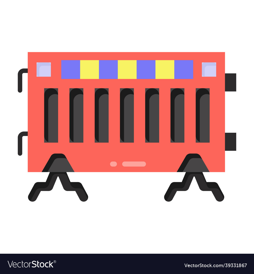 Crowd control barrier Royalty Free Vector Image