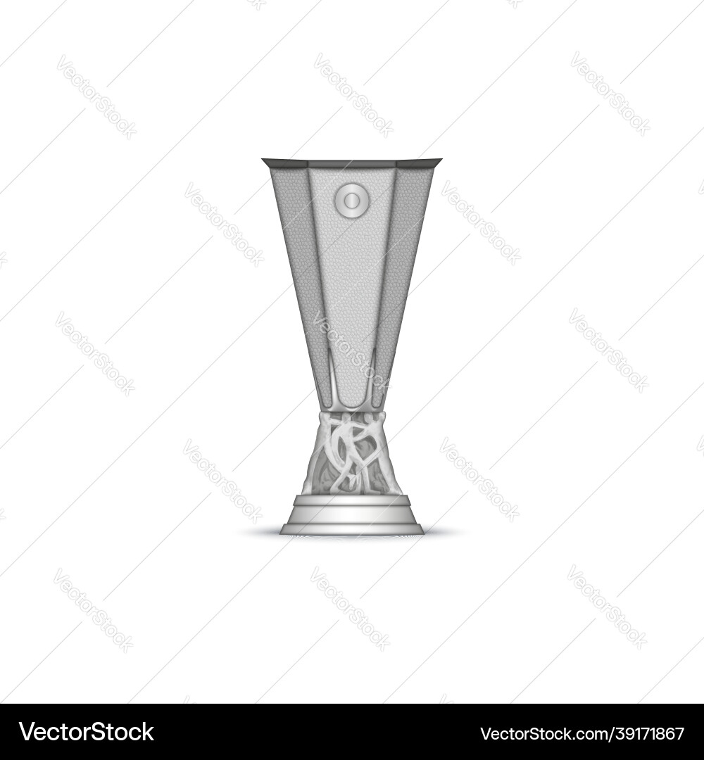 Europa league cup isolated on white Royalty Free Vector