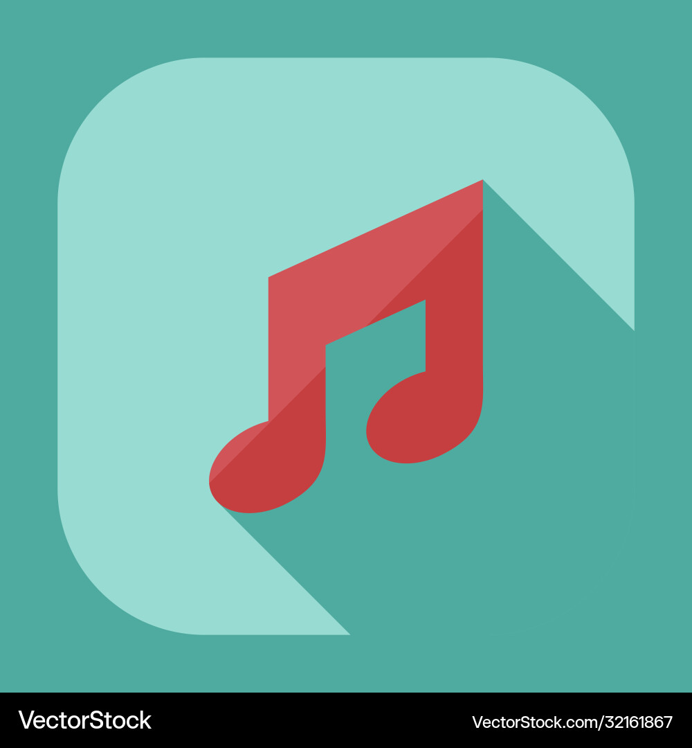 Flat modern design with shadow icons music Vector Image