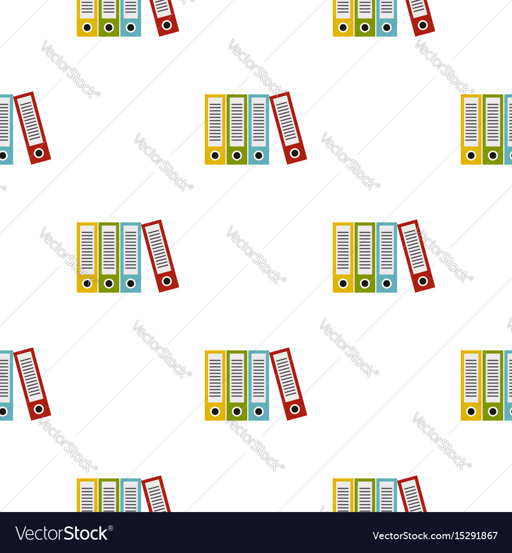 Folders pattern flat Royalty Free Vector Image