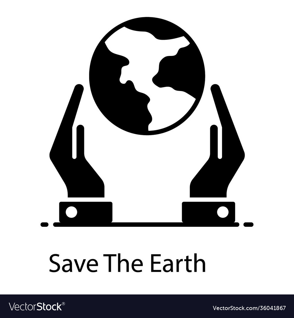 Save earth Royalty Free Vector Image - VectorStock