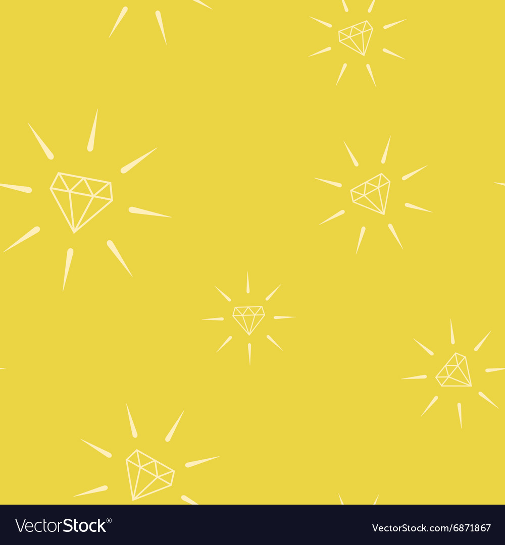 Seamless pattern with diamond Royalty Free Vector Image