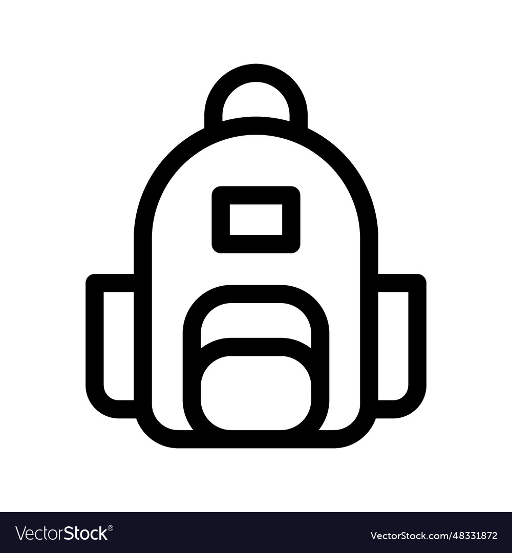 Backpack icon Royalty Free Vector Image - VectorStock