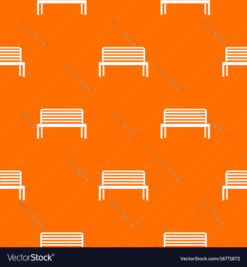Bench pattern seamless Royalty Free Vector Image