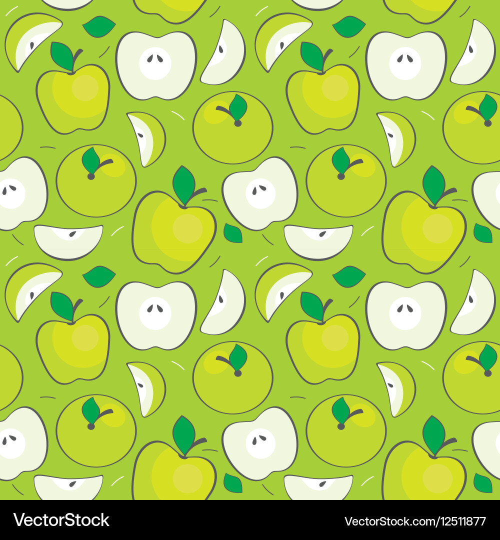 Apple pattern Royalty Free Vector Image - VectorStock