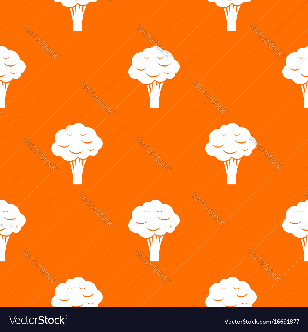 Broccoli pattern seamless Royalty Free Vector Image