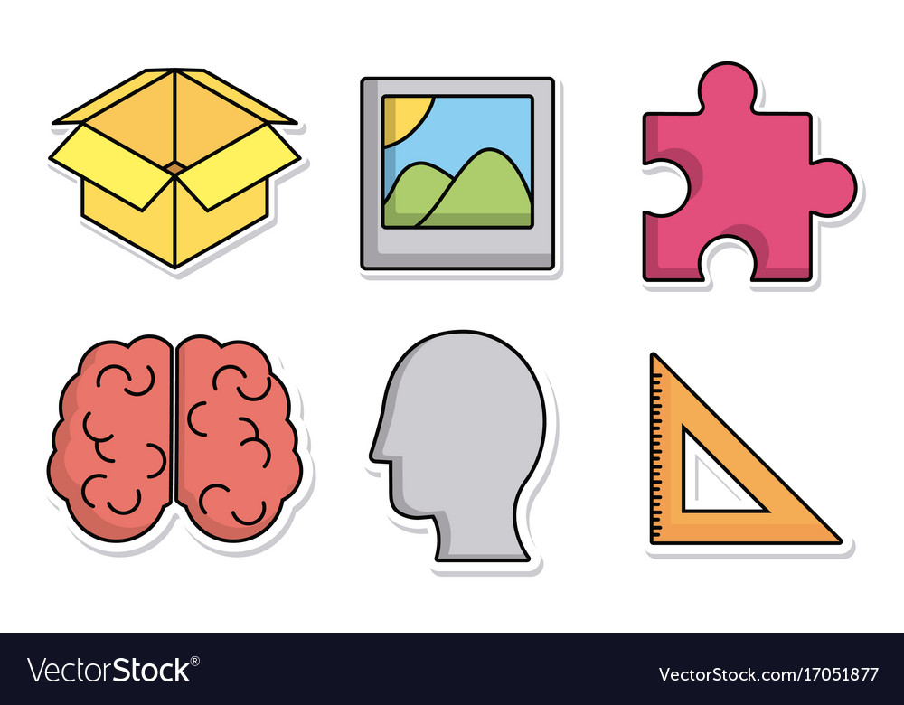 Creative process design Royalty Free Vector Image